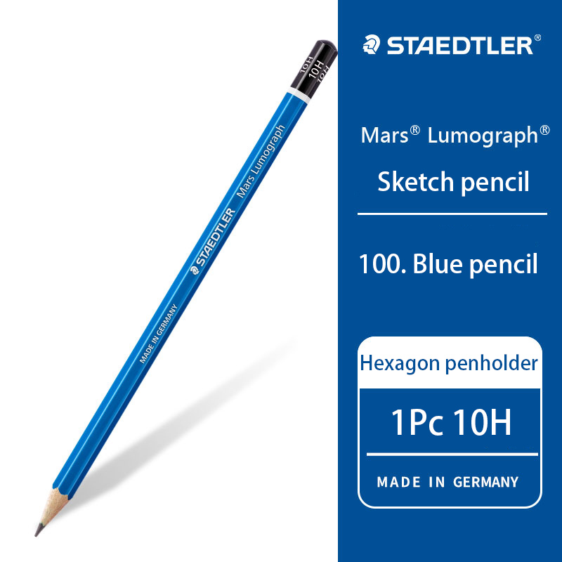 1PC German STAEDTLER 100 Blue Rod Writing Drawing Pencil Sketch Pencil ...