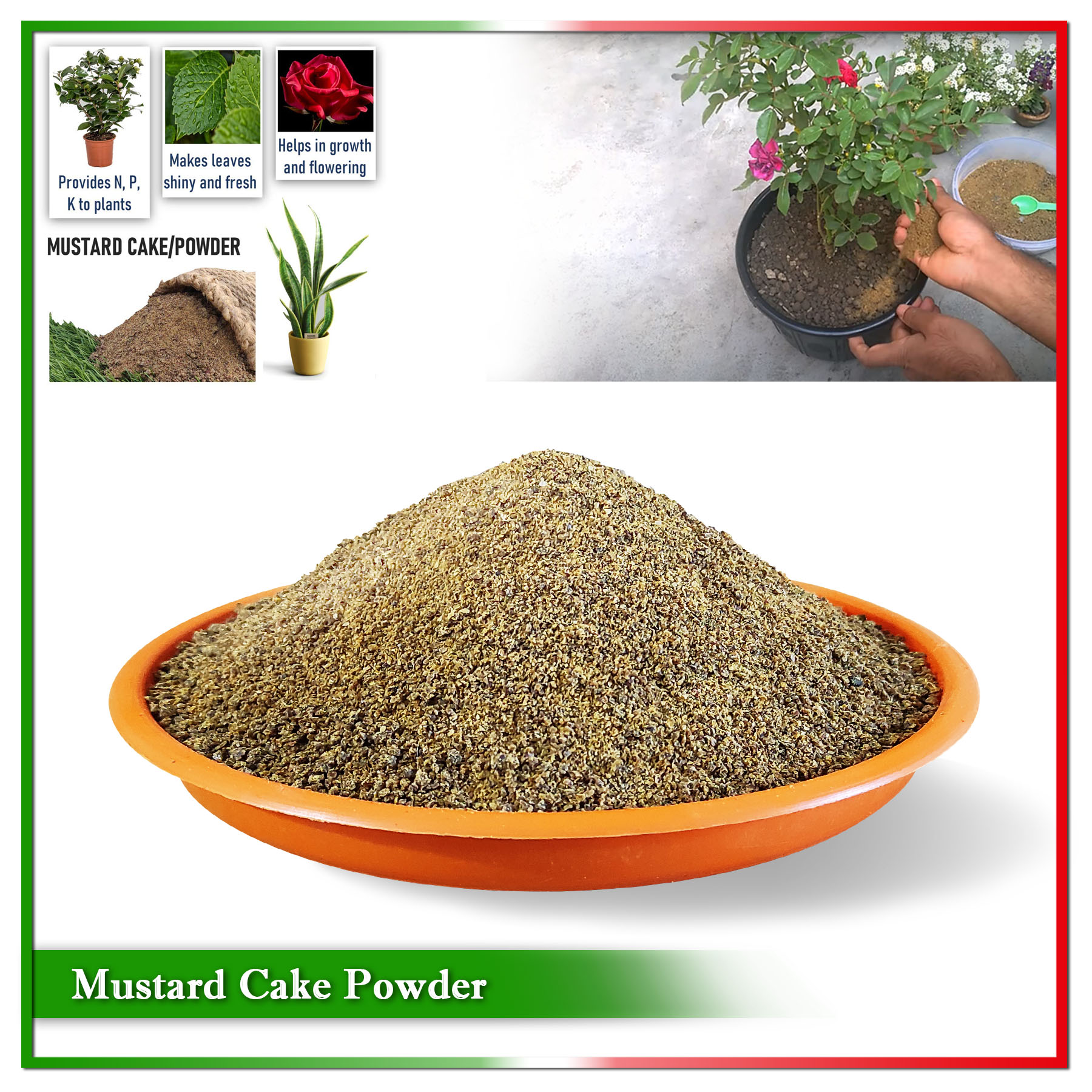 Natural Mustard Cake Powder - 1 kg | Daraz.com.bd