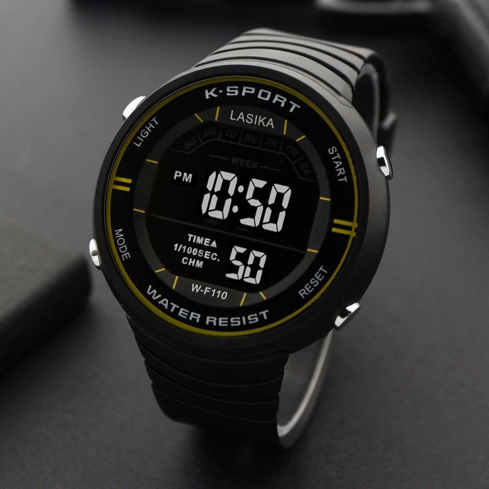 NEW LASIKA W-F110 Water Resistance/ Waterproof Silicon Digital Watch ...