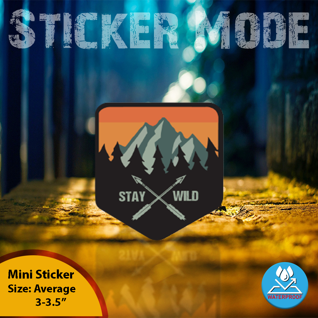 Sticker For Bike | Stay_Wild | ( Sticker_Mode ) Best Quality | Daraz.com.bd