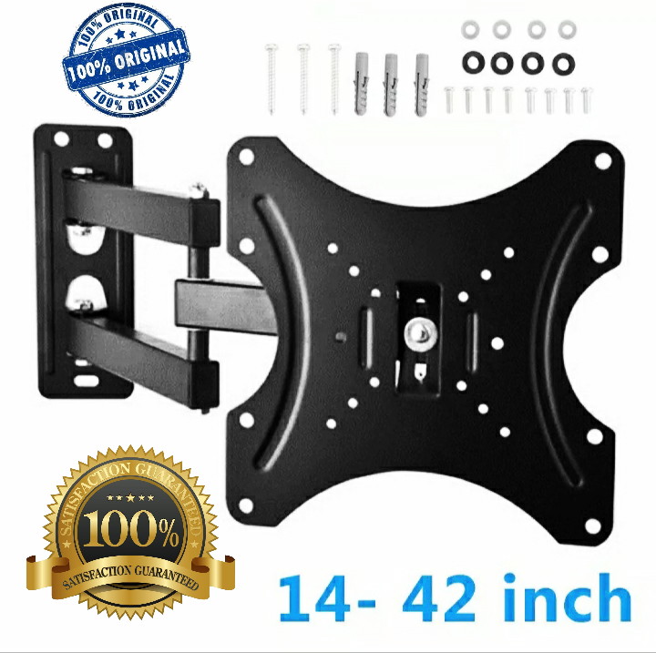 LED TV Wall Mount Moveable Bracket/Hanger/Swivel Tilt 14’’ to 42" For ...