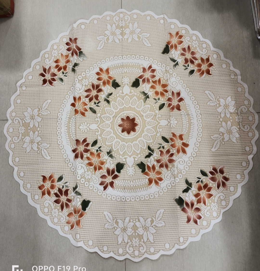 Indian rose pital round table cover (60/60 inch) | Daraz.com.bd