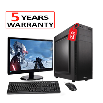Intel Dual Core RAM 4GB HDD 500GB Intel HD Graphics And Monitor 19 ...