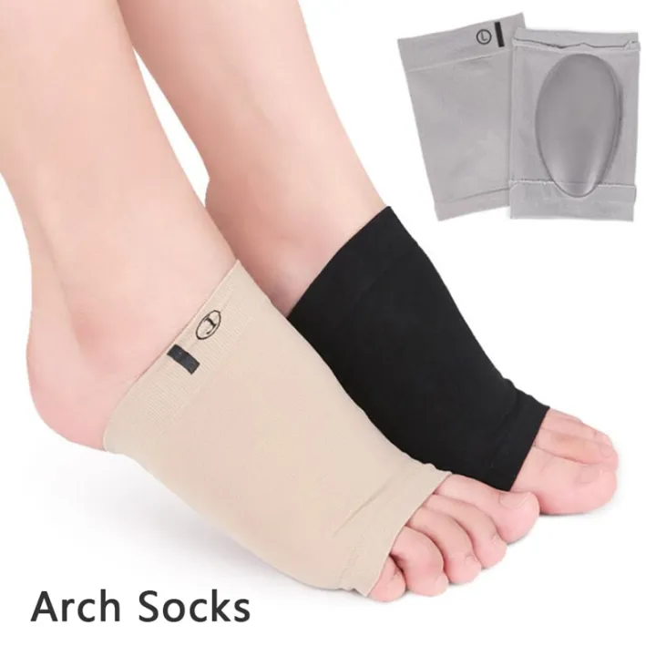 Pair Arch Support Sleeves Plantar Fasciitis Heel Spurs Foot Care Flat ...