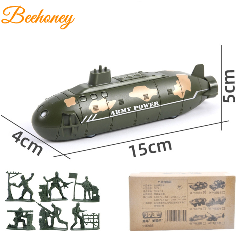 1:52 Simulation Military Tank Pull-back Armored Car Airplane Model With ...