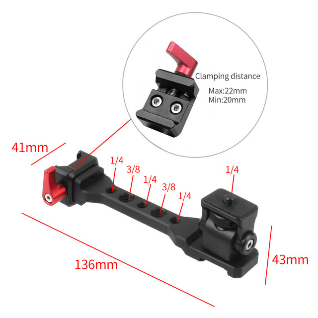Quick Release Mount Handle Grip For Sc S Gimbals Bracket 1/4 ...