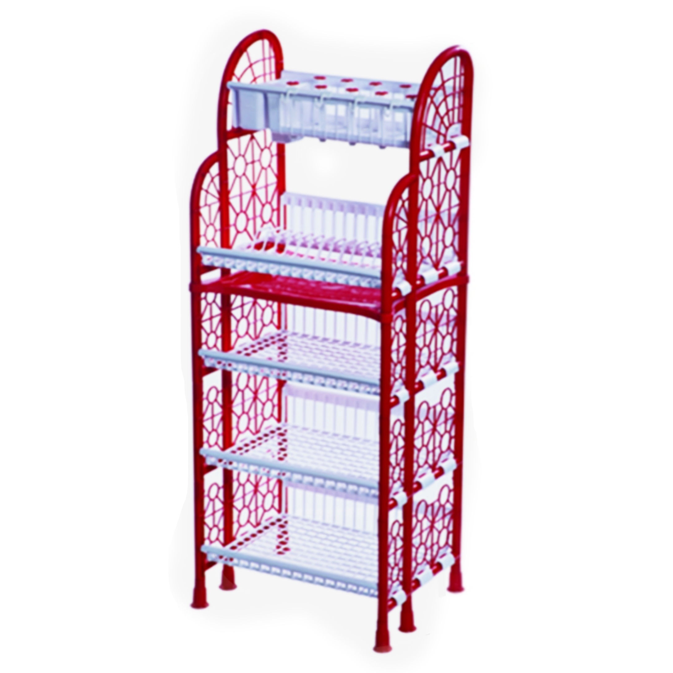 RFL_Standard Kitchen Rack 5 Step With Plat Stand + Water pass Tray ...