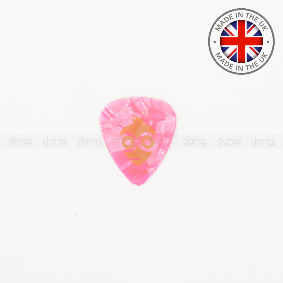 Pick Geek Origin Guitar Picks Medium (0.71mm) Pink Cool Custom Guitar ...