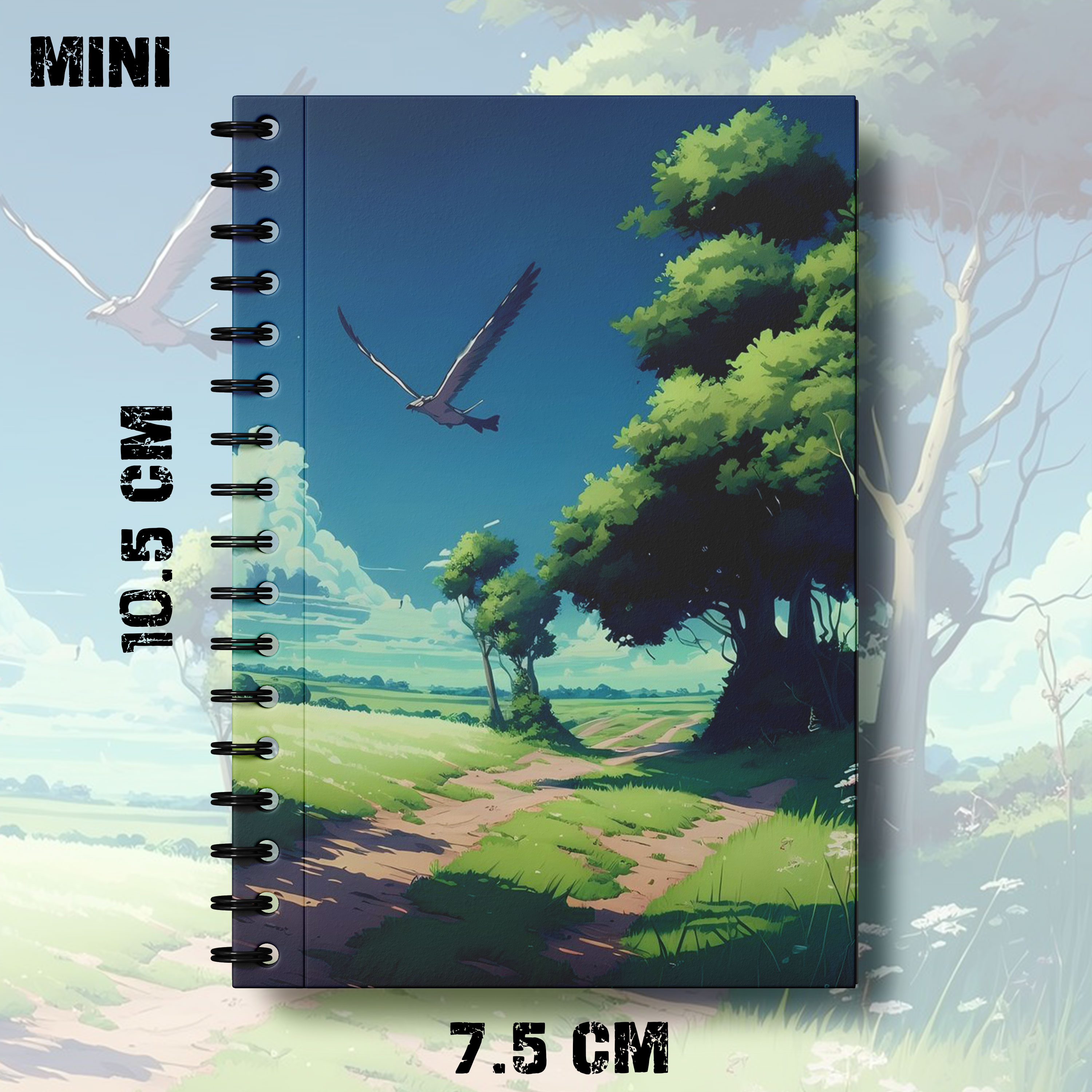 A7 Notebook Anime Mountain Light Weather Boy Girl Hanging Out Design ...
