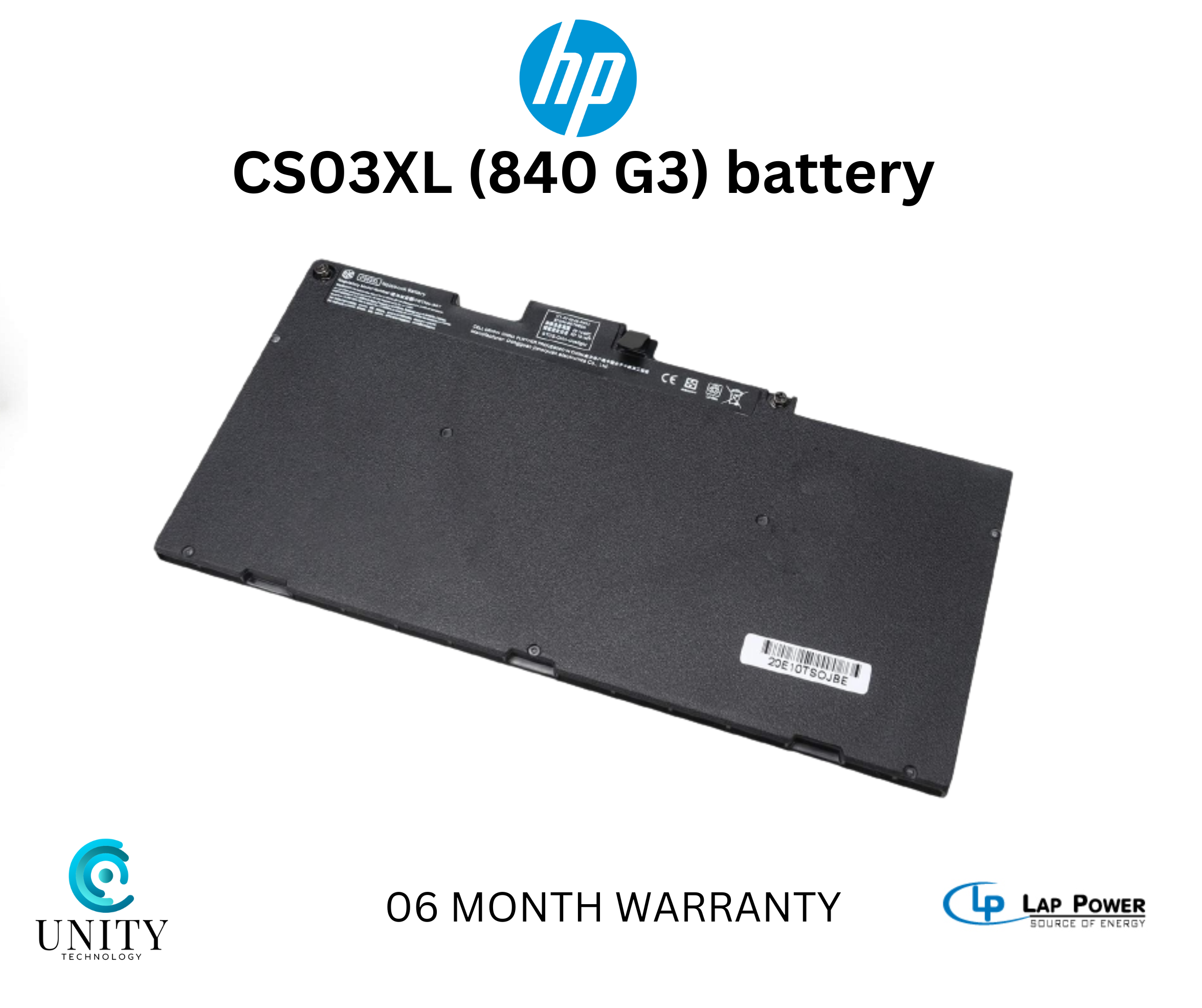 CS03XL H/P EliteBook 840 G3, 848 G3, 850 G3, 840 G2, 745 G3, 755 G3 ...