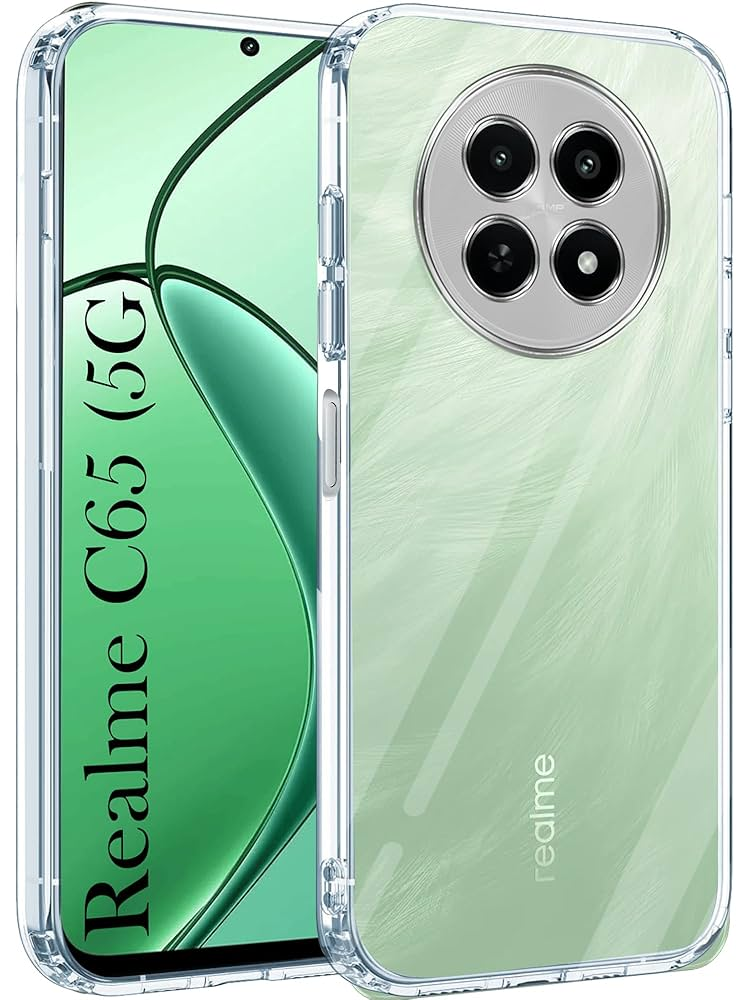 Realme C65 5G cover silicone Matte Soft Silicon Shock Proof Rubberised ...