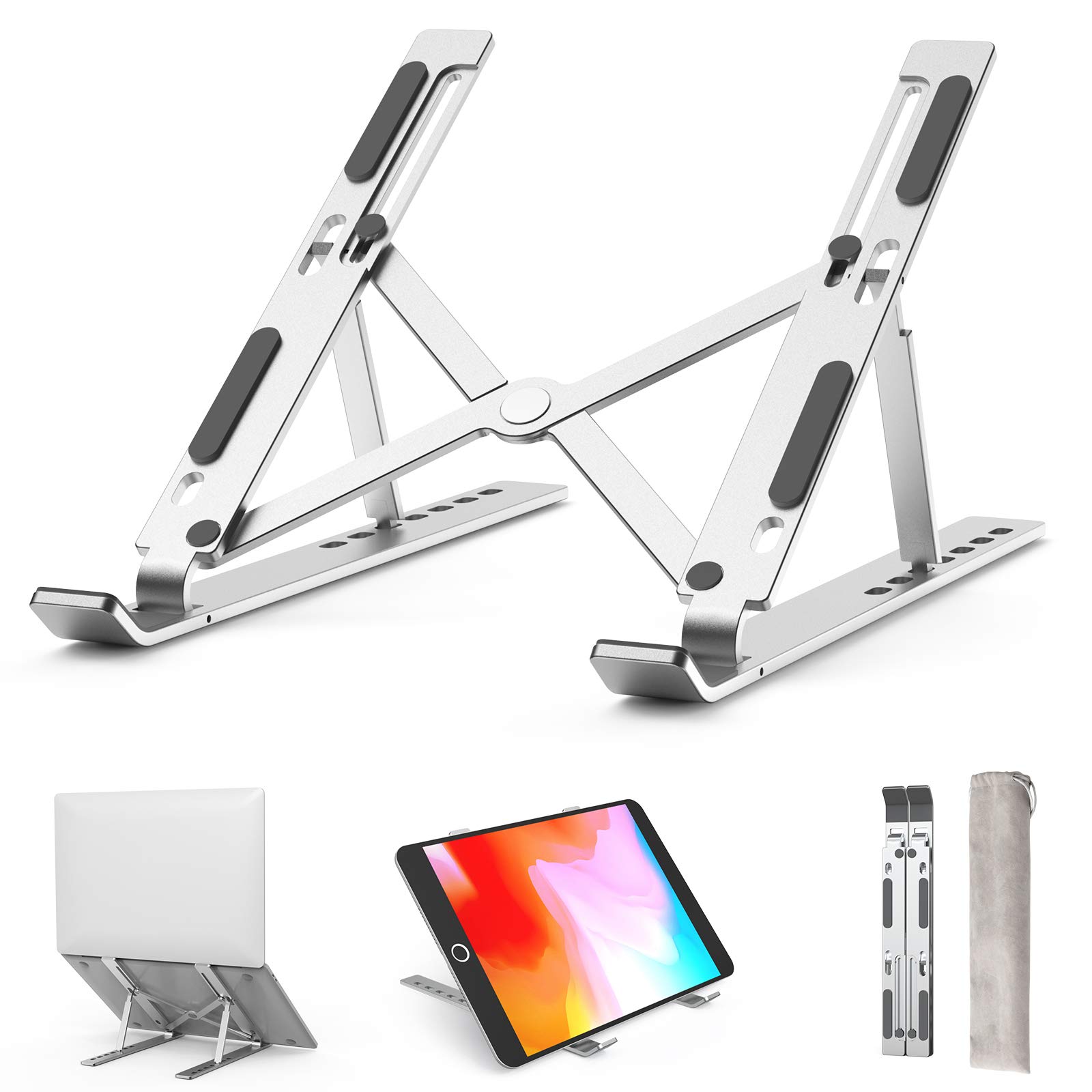 Laptop stand aluminum alloy adjustable multi-angle laptop stand 10-17 ...