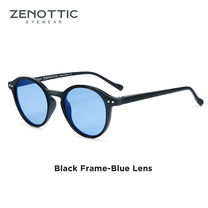 ZENOTTIC (S Size) Retro Circular Polarized Sunglasses 2024 Men Women ...