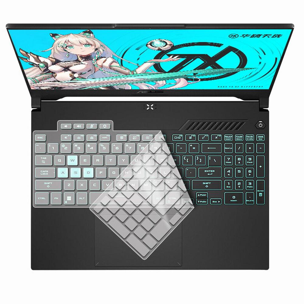 15.6 inch Waterproof Silicone Keyboard Cover Durable Membrane Tight Fit ...