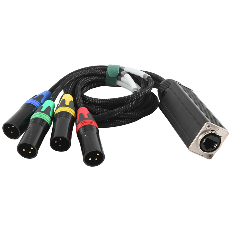 XLR 4-Channel 3-Pin Cable Multi Network Stage and Studio Connection ...