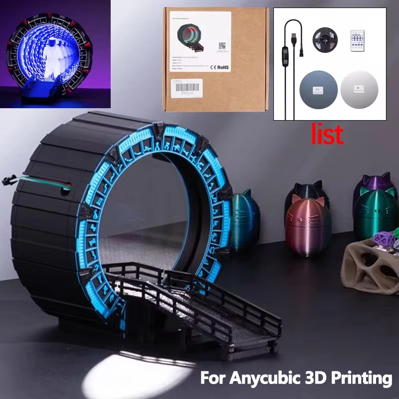 3D printing for Bambu Lab DIY Creative Model Creativity Mouse Wireless Charger Engine LED Light ...