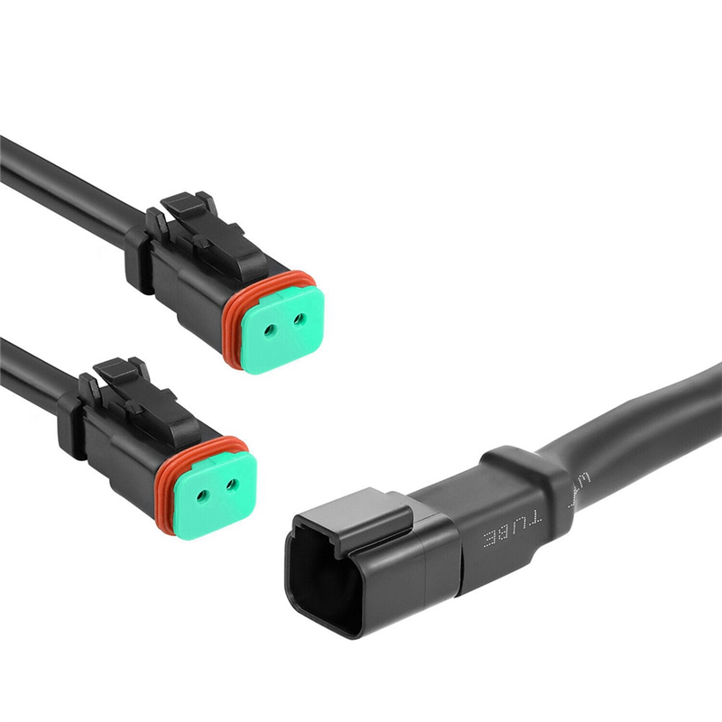 2 Lead 3 In1 Deutsch Dual Outputs DT DTM Female Connector Socket ...