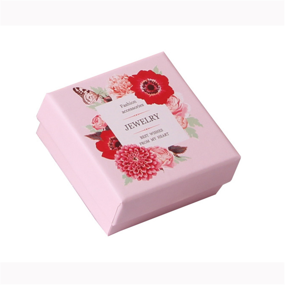 Cute Flower Jewelry Box Jewelry Packaging Box Ring Earring Pendant ...