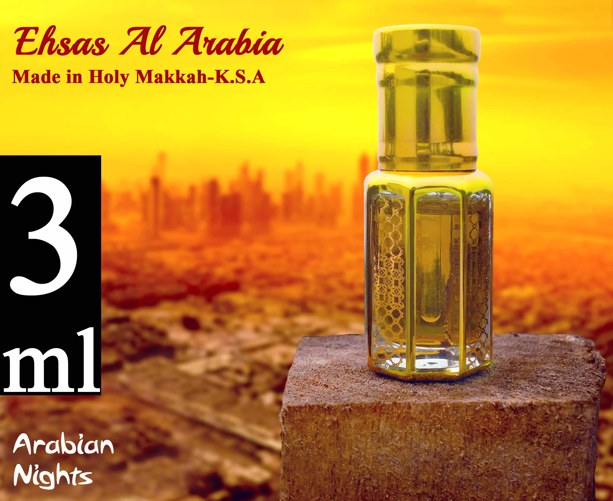 Ehsas Al Arabia - Made in K.S.A - Premium Moder Arabian Attar - 3ml ...
