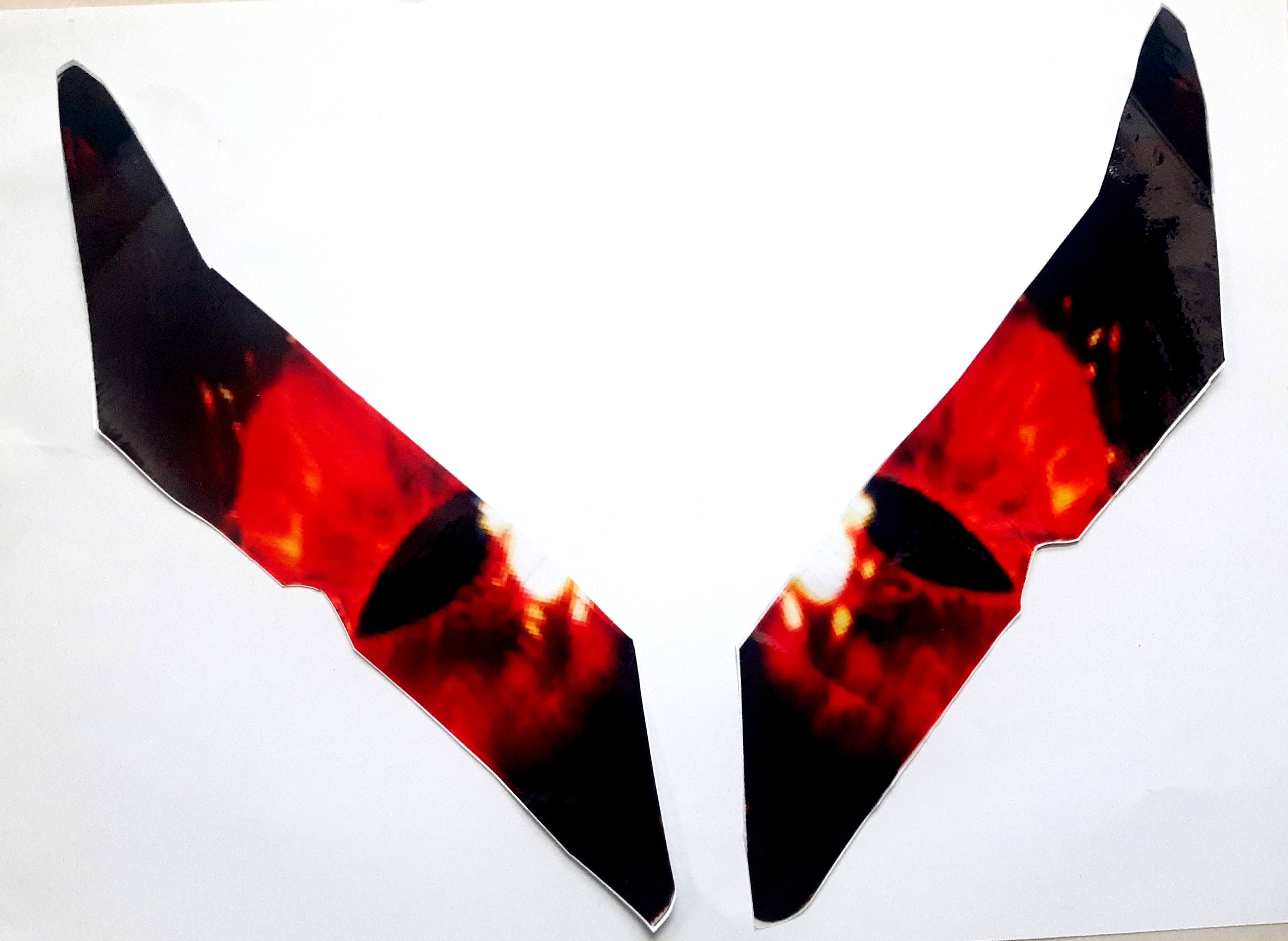 YAMAHA R15 V3 TRANSPARENT DRAGON EYE STICKER Orange ( PAIR ) | Daraz.com.bd