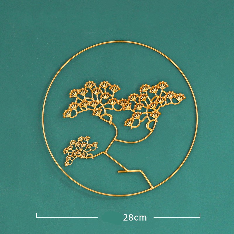 Creative Wrought Iron Metal Wall Decoration Round Wall Hanging Wrought ...