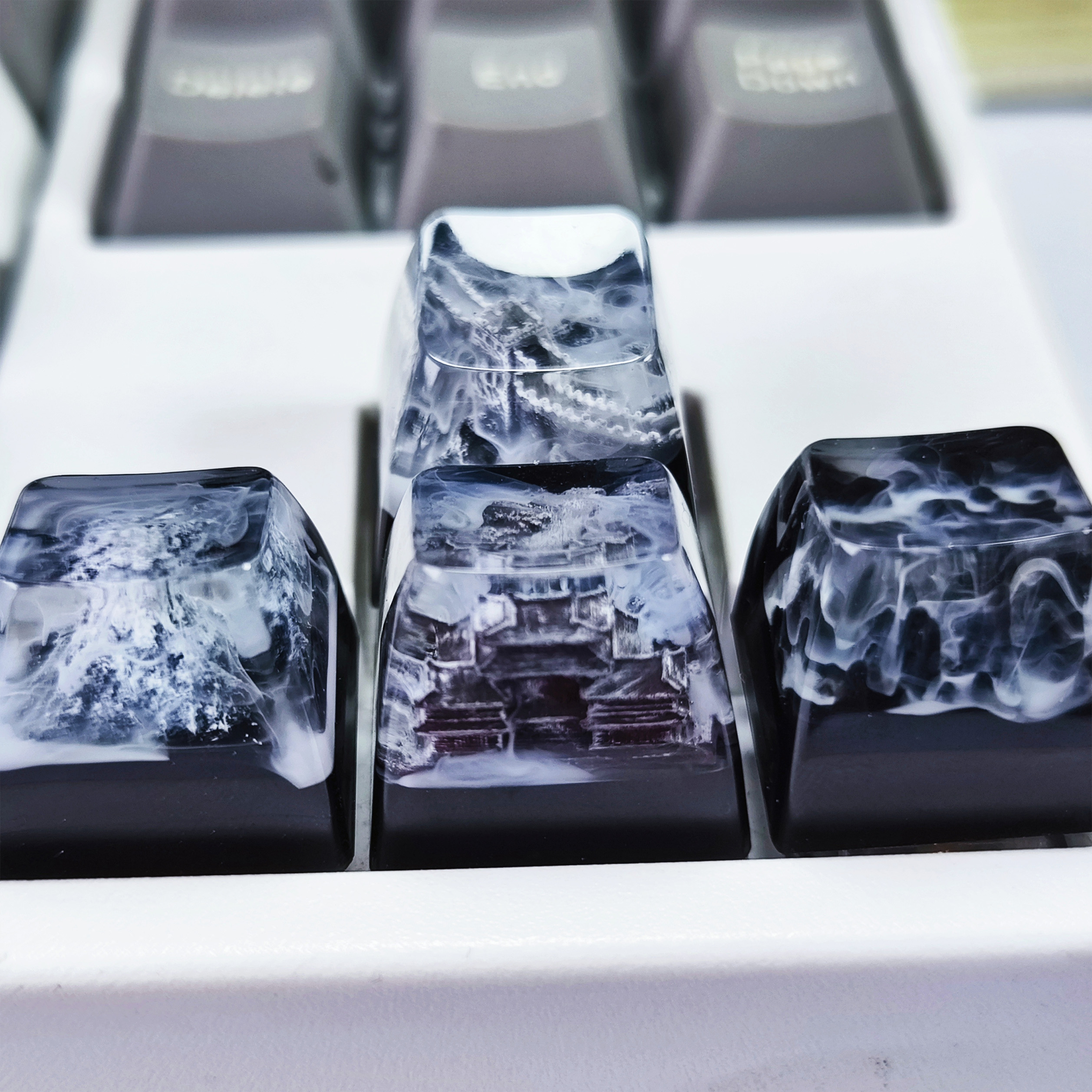 Mechanical keyboard personality keycaps translucent resin Great Wall ...