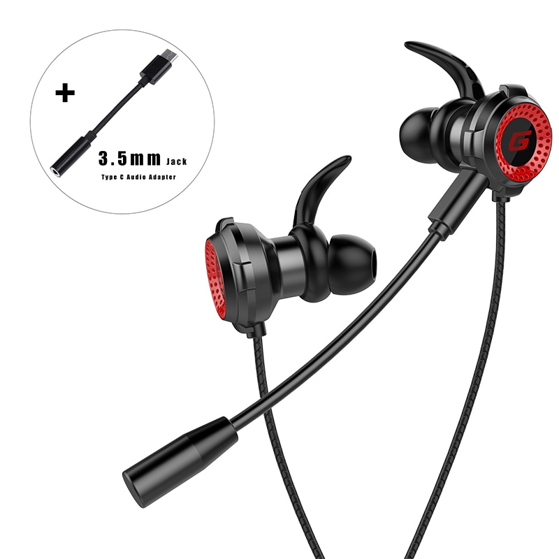 G20 Gaming Headset 3.5mm Jack Wired Earphone In Ear Earplug Headphones ...