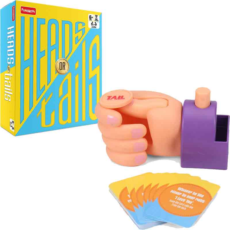 Funskool Games - Heads Or Tails, Party Games, Kids & Family, 2 - 4 ...
