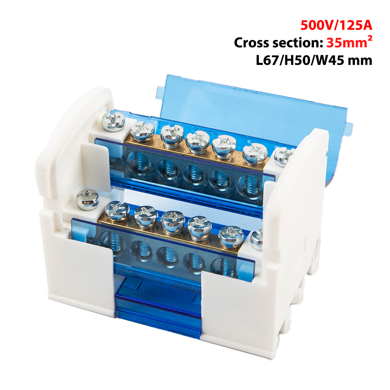 Din Rail Terminal Block WKH207 Power Distribution Box Modular ...