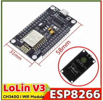 Esp8266 NodeMcu LoLin V3 CH340 WiFi Dev Board - IoT - Automation - Wifi ...