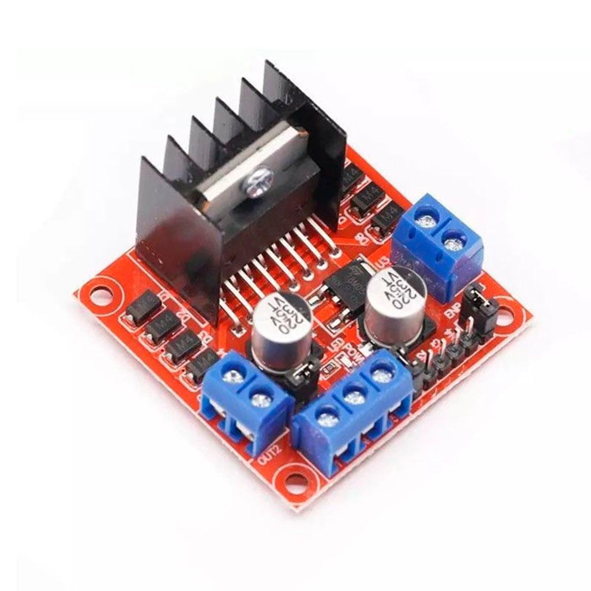 L298N DC Motor Driver Red Color Module | Daraz.com.bd