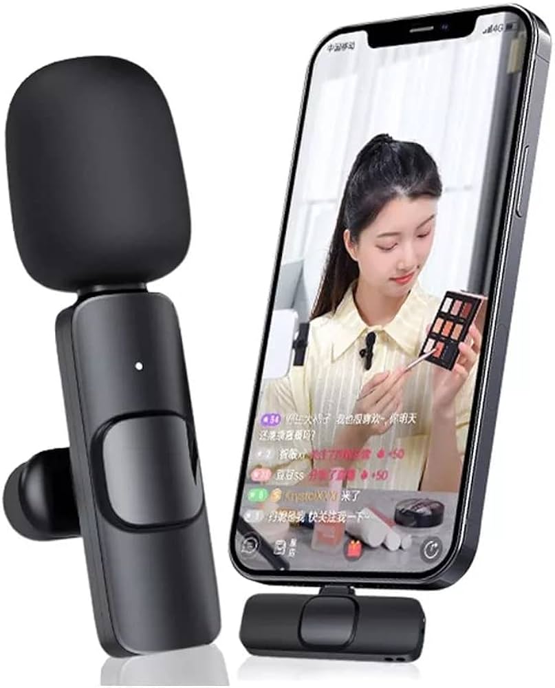 K8 Wireless Microphone Professional Lapel Lavalier Microphone Portable ...