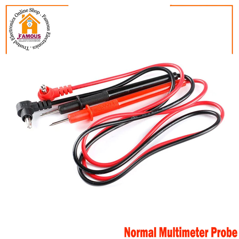 Normal Quality Universal Multimeter Test Lead Probe - Red and Black