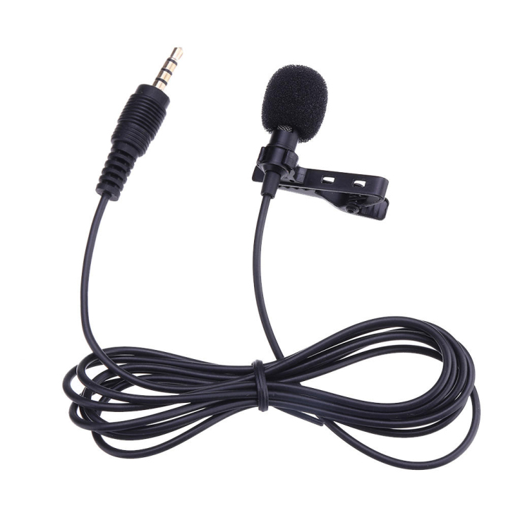 U-1 Microphone 3.5mm Jack Tie Clip-on Lapel Microphone for Mobile Phone