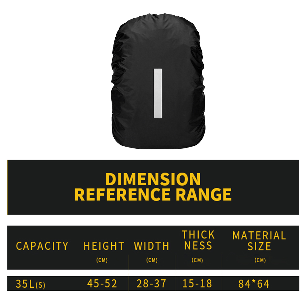 Reflective Waterproof Backpack Cover Rainproof Backpack Cover Foldable ...