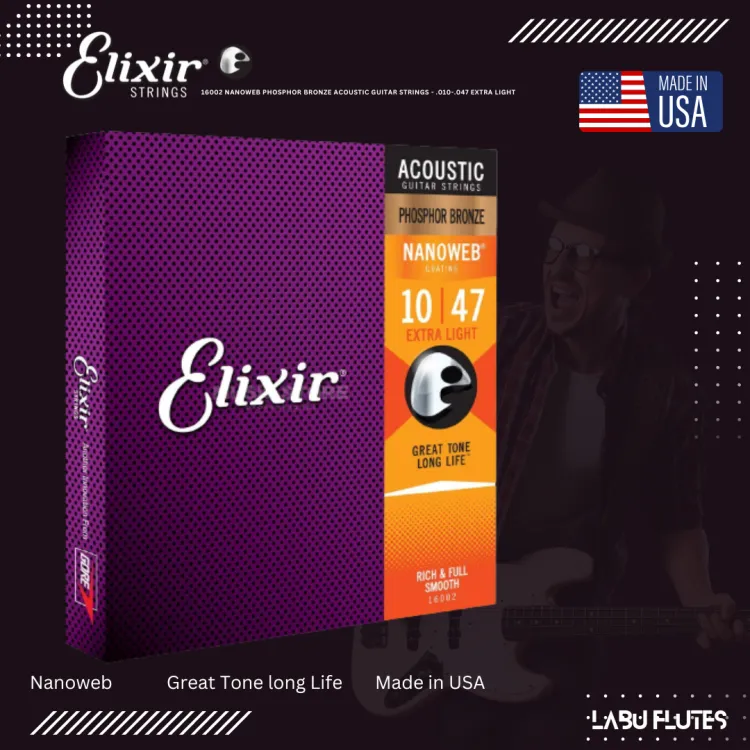 Elixir 16002 Nanoweb Extra Light Phosphor Bronze | Shelly Lighting