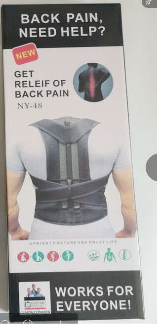 Adult back fixation strap male and female posture with support plate ...