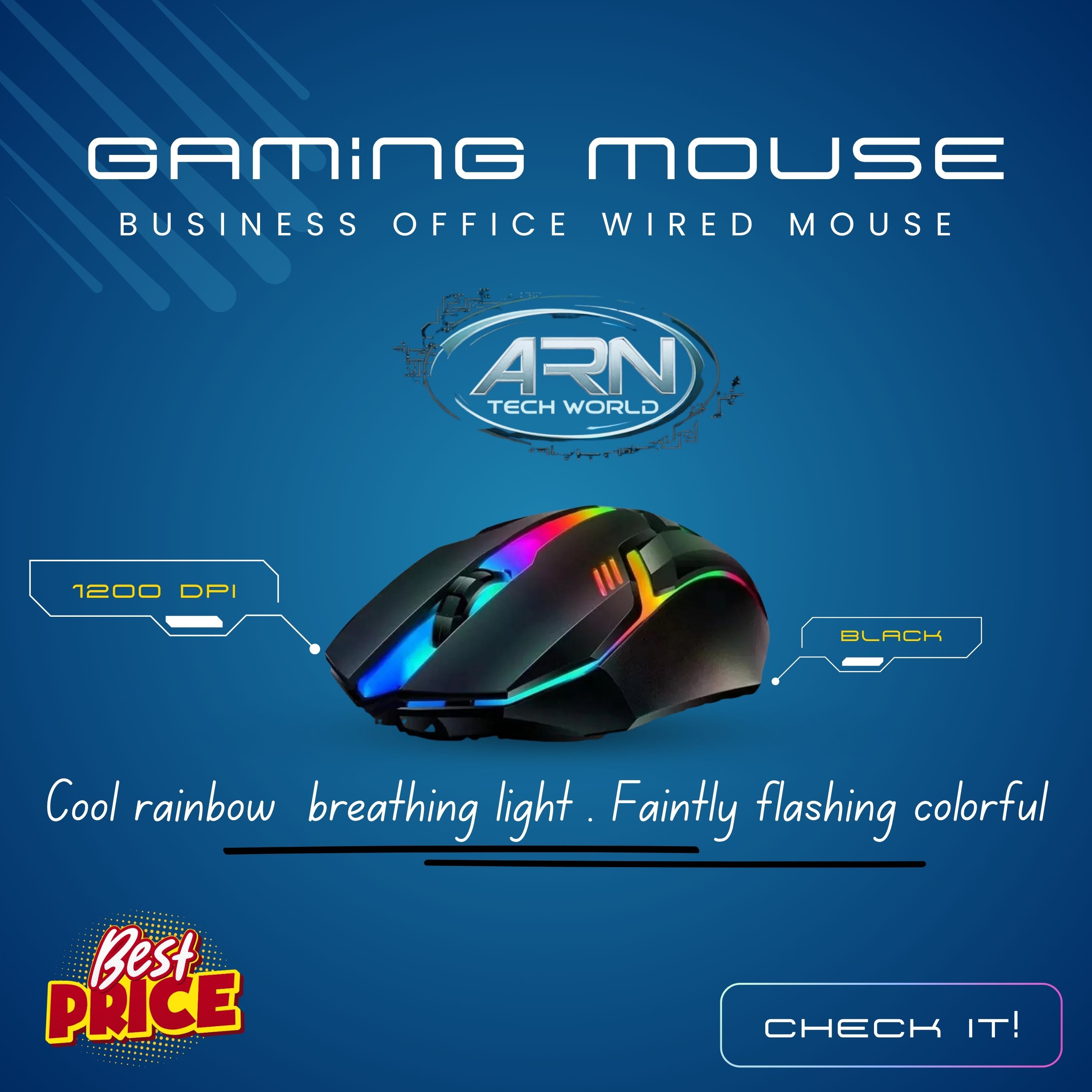 RGB Best Gaming Mouse [ Free Fire + Pubg Game ] | Daraz.com.bd