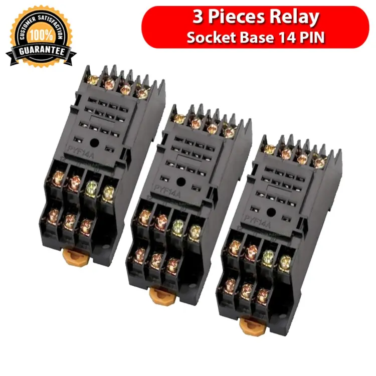 Source Relay Base PYF14A 14 Pin Relay Socket Base For MY4NJ, 40% OFF