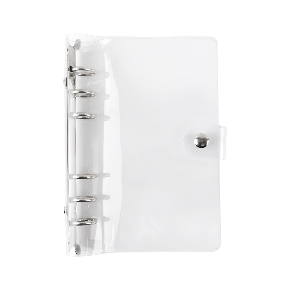 A5/A6/A7 Transparent PVC Clip File Folder Notebook Loose Leaf Ring ...