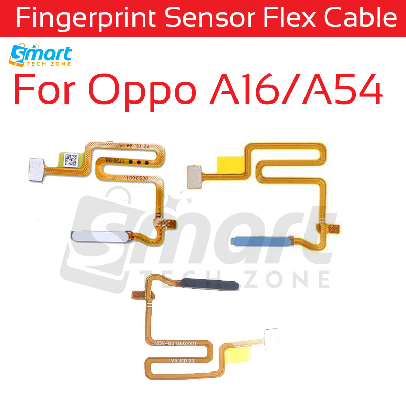 Power Button Fingerprint Sensor Flex Cable For Oppo A16/A54 ON OFF Key ...