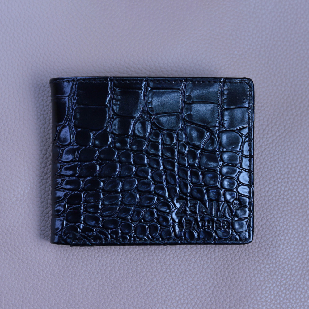 Crocodile leather New style Original Leather black Color Money Bag for ...