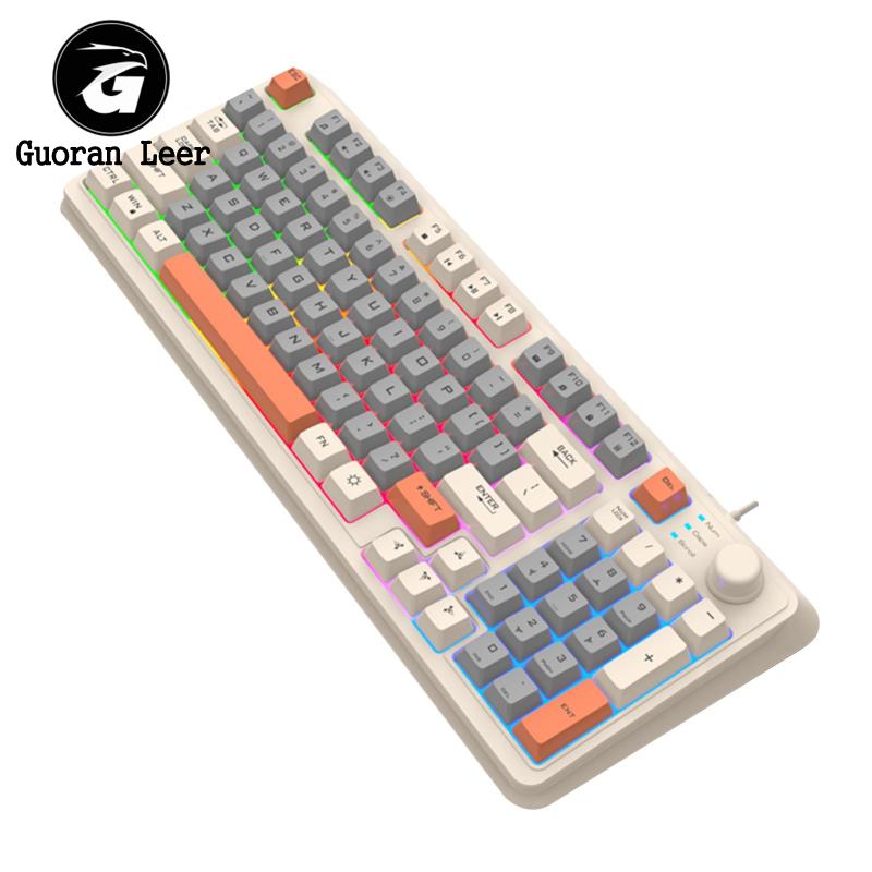 K82 Gaming Keyboard Wired Compact PC Keyboard With Number Pad 94 Keys ...