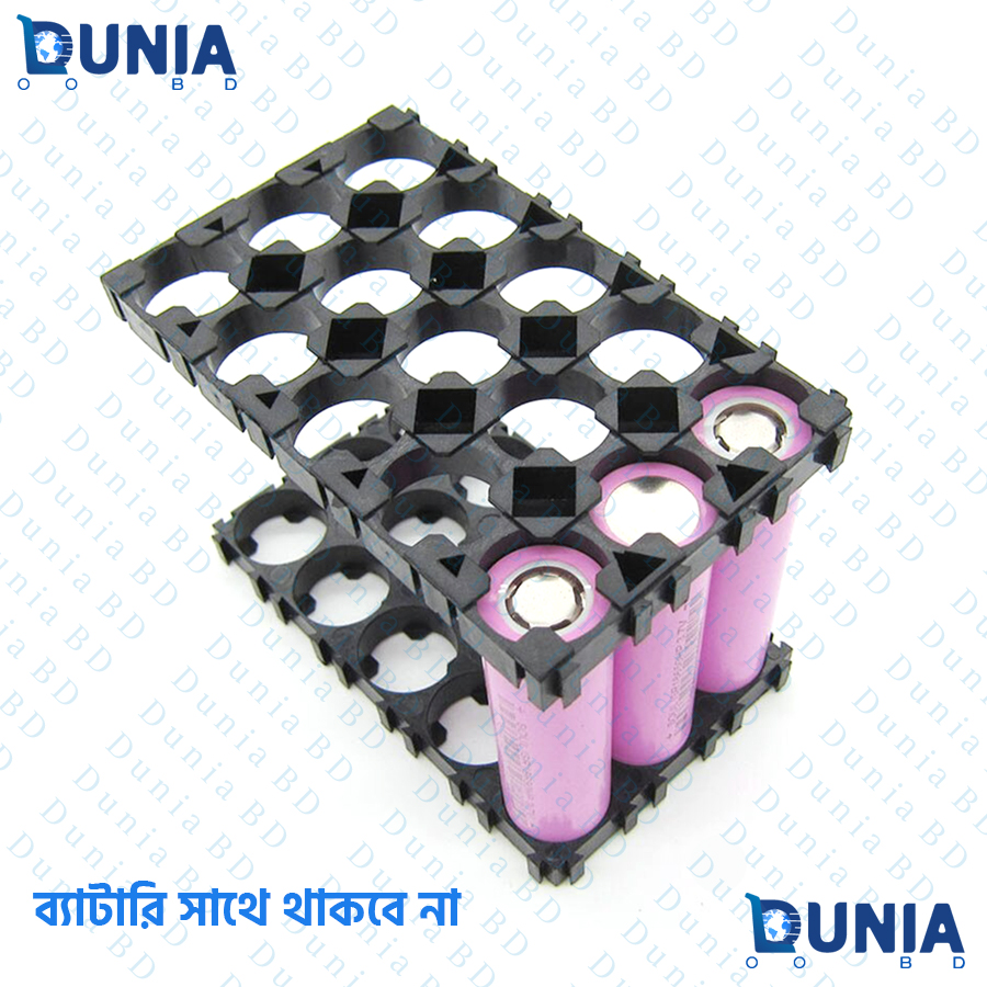 3 Cells 18650 Battery Combination Bracket Pack Holder Case Li-ion Cell ...