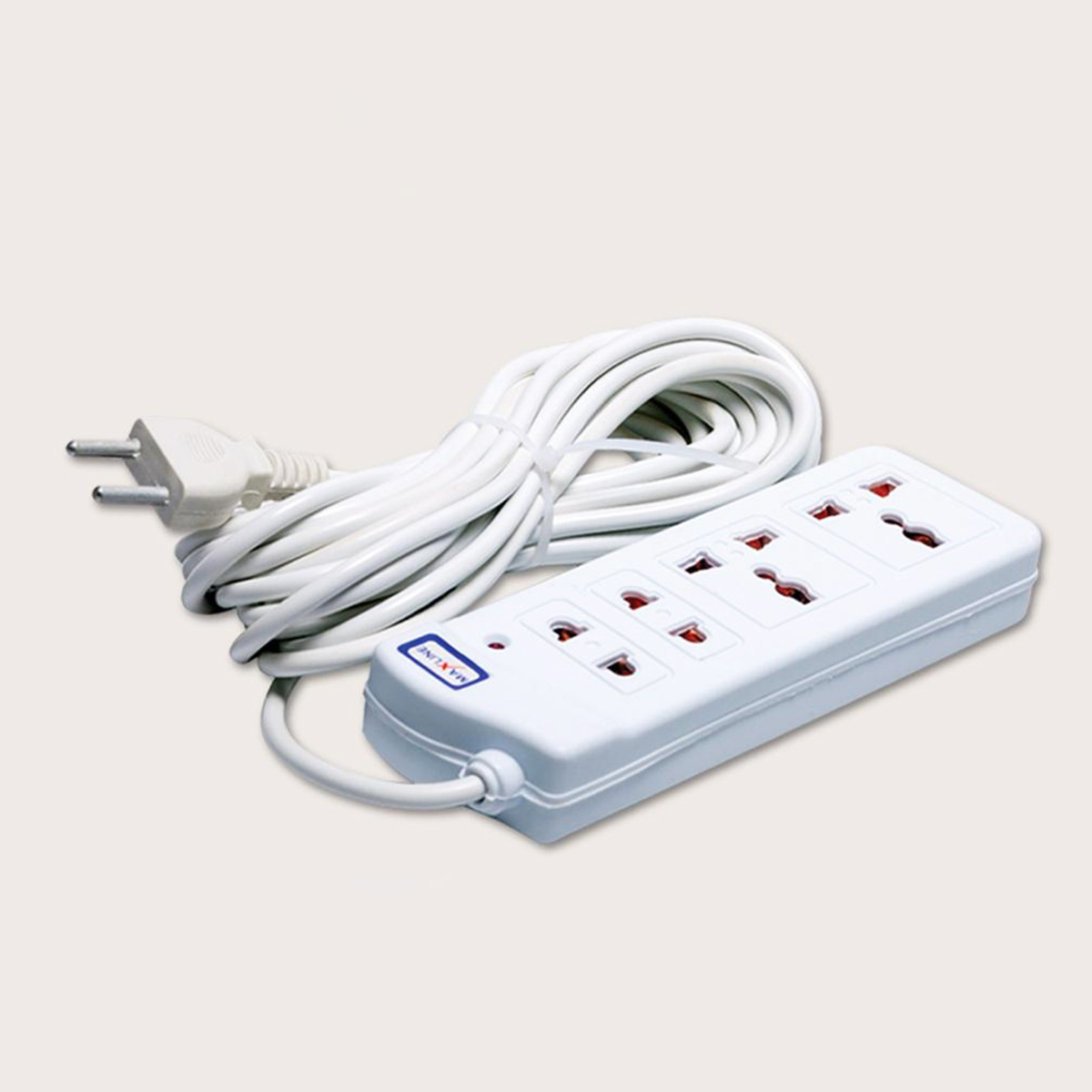 Multi Plug Maxline ML-017 Multiplug 4 Port Extention Socket 10 Feet ...