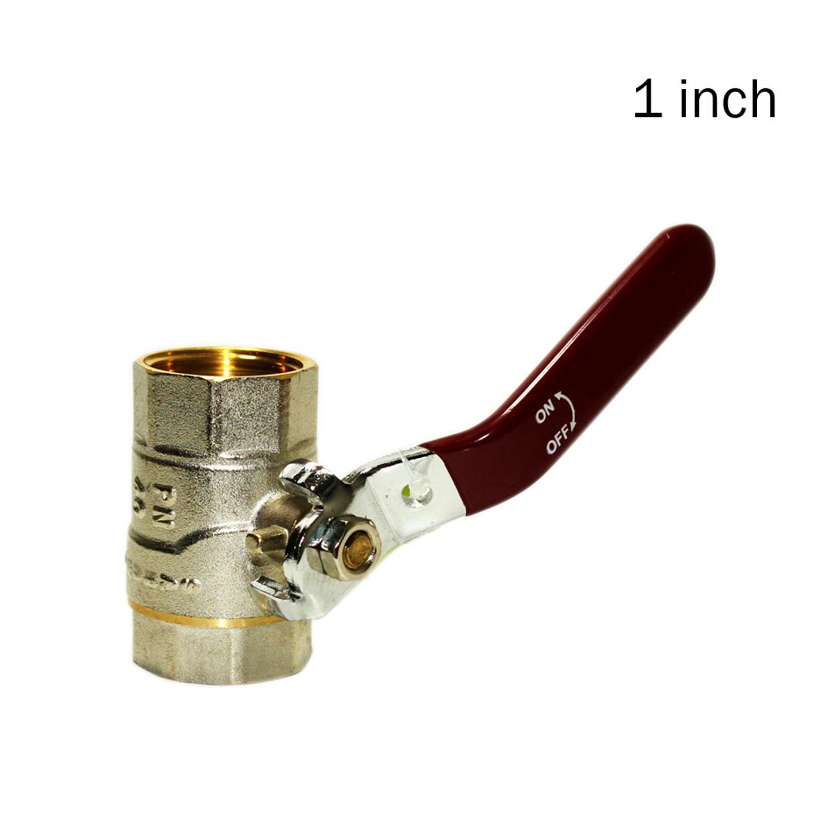 1" Heavy Duty Brass Ball Valve Female Threaded Water Valve Shut Off for ...