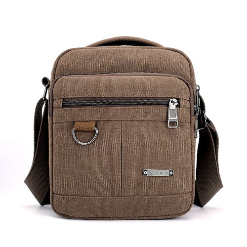 New casual men's canvas shoulder bag men Messenger bags simple ...