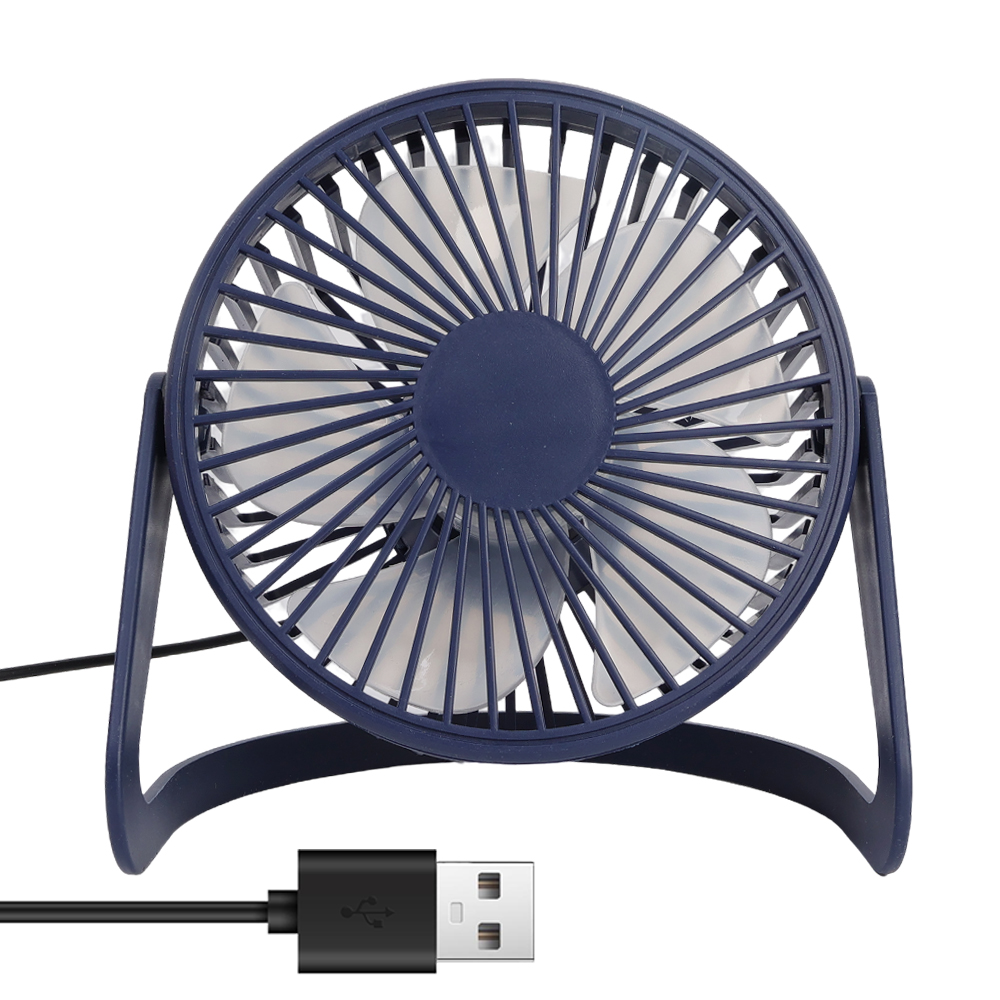 USB Desktop Fan 130° Rotating Mini Adjustable Portable Electric Fan ...
