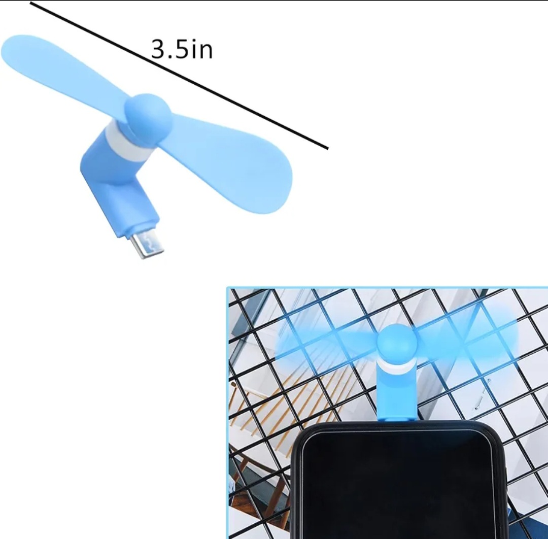 Portable USB Mini Fan for Smart Mobile Phone Use