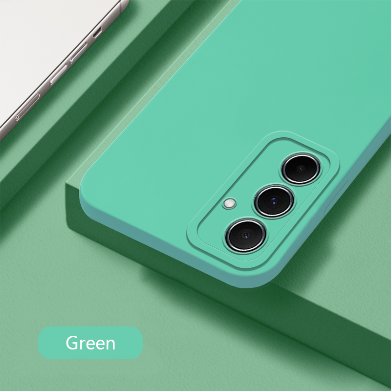 Olige For Samsung Galaxy A55 5G Casing the New Liquid Silicone Angel Eyes Phone Case Full Anti ...